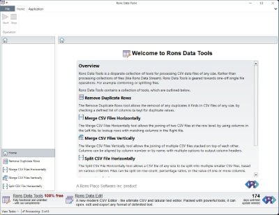 Collection of Data Utilities - Rons Data Tools